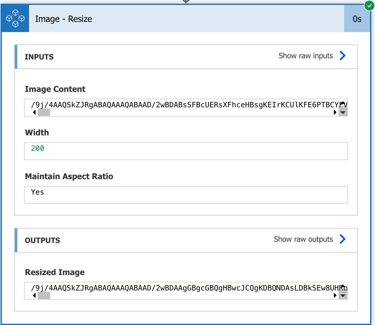 Resize - Composer for Power Automate