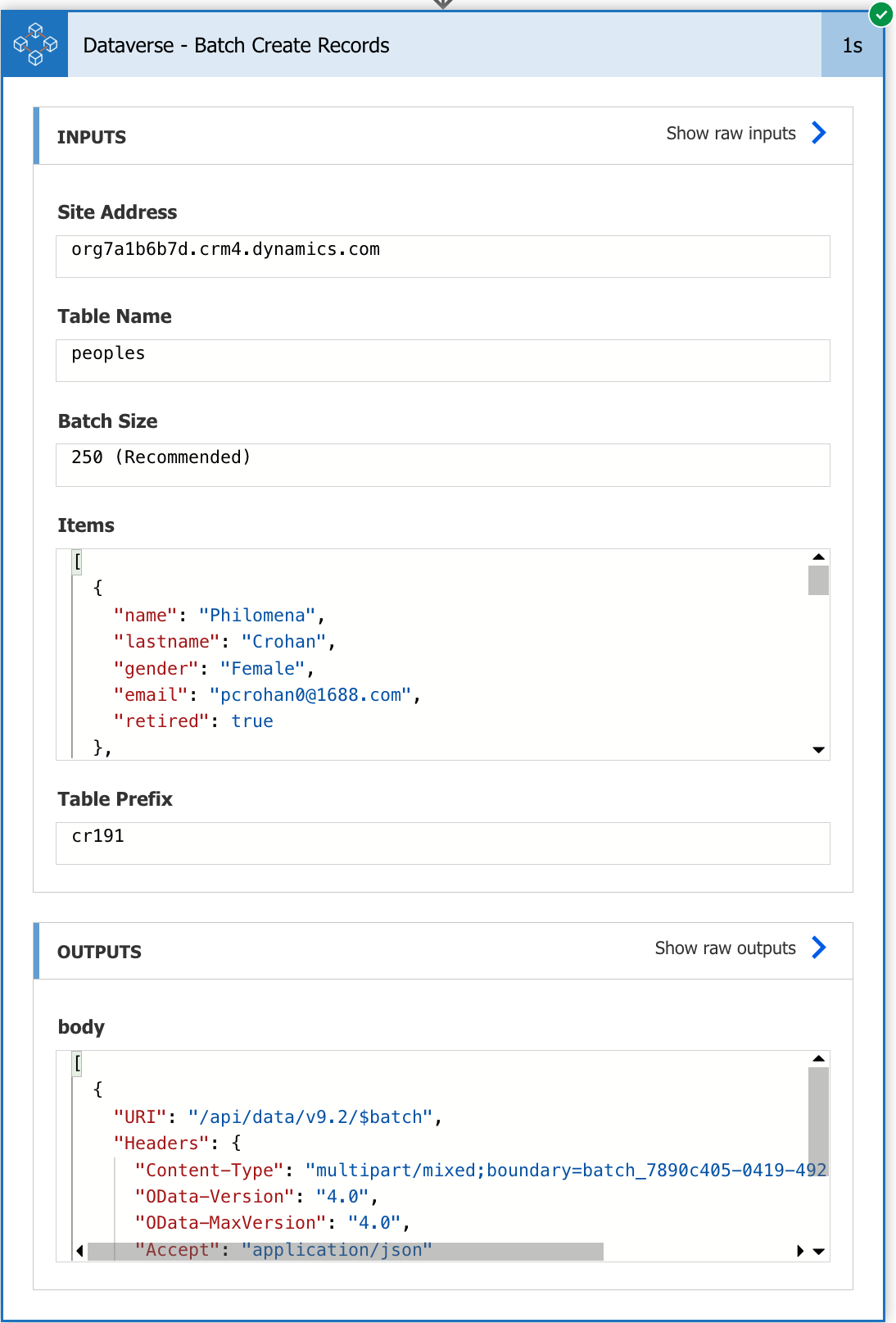Dataverse Batch Create Records Composer For Power Automate
